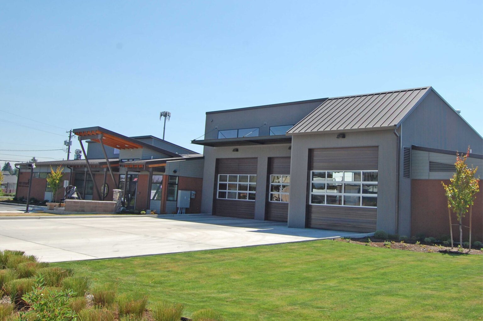 The Shoreline Fire Station Featuring AEP Span's Metal Siding